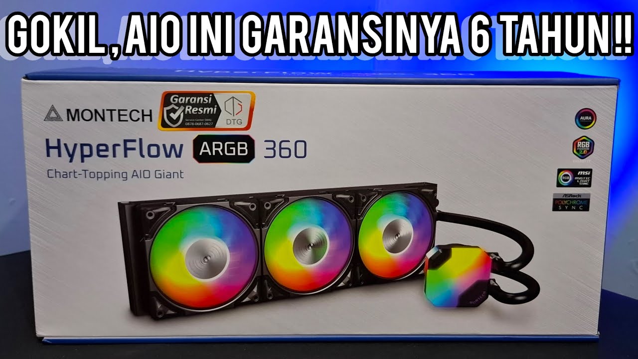 Montech HyperFlow 360 Black ARGB - Unboxing - YouTube