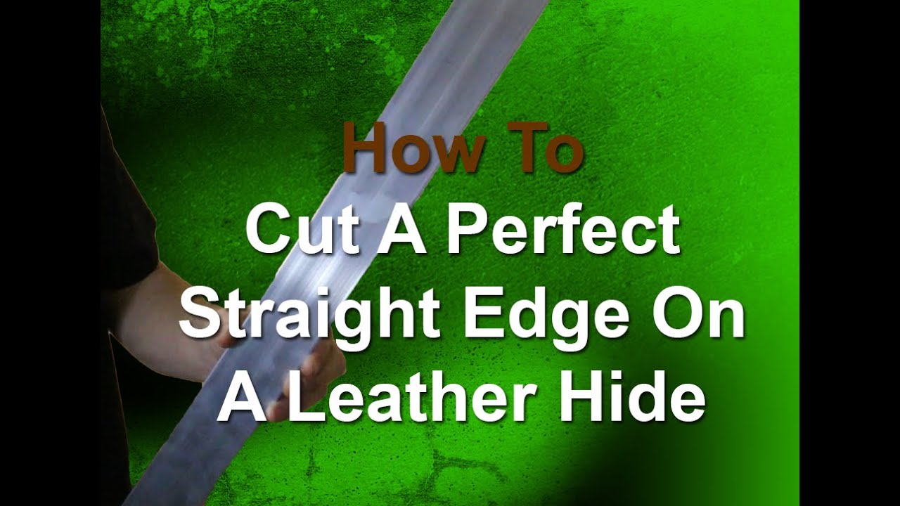 How To Cut A Leather Hide - YouTube