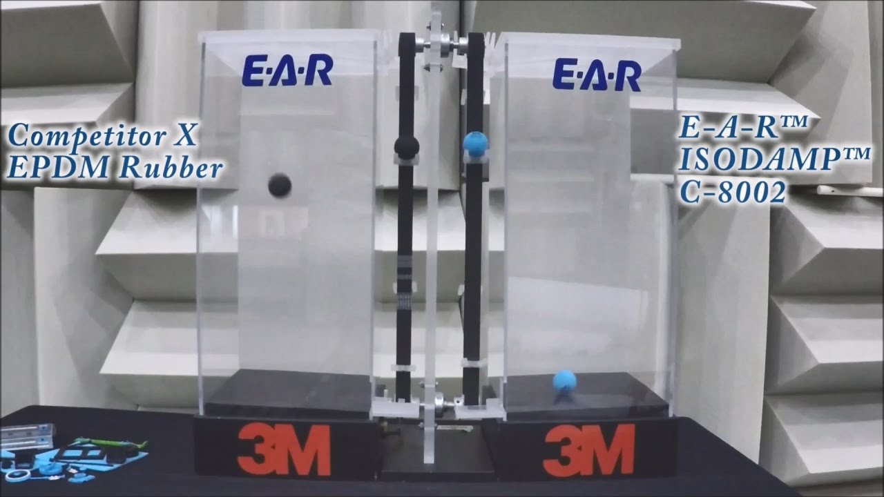Aearo Technologies LLC ISODAMP™ Materials versus EPDM - YouTube