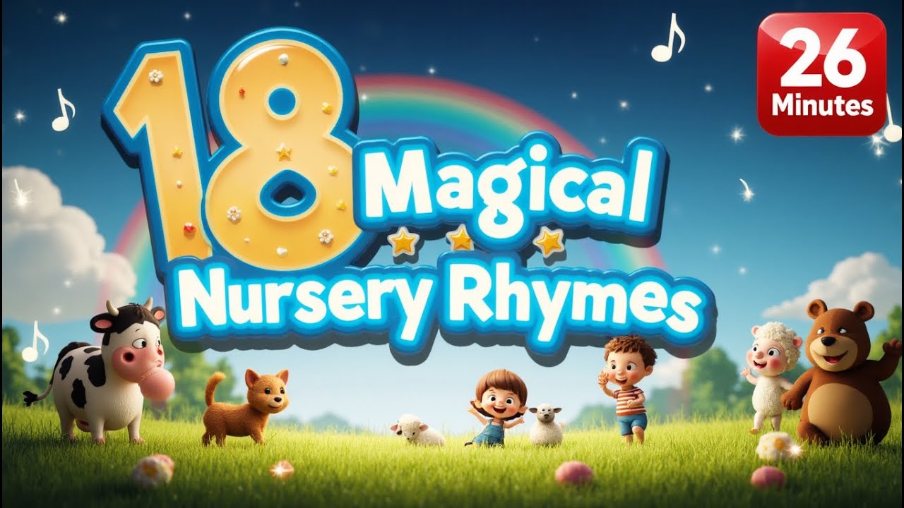 18 Magical Nursery Rhymes | 26 Minutes| Toon Kiddo - YouTube