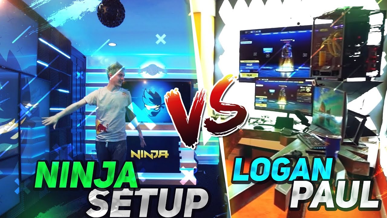 NUEVO SET UP NINJA VS SET UP LOGAN PAUL *COMPARACIONES* - YouTube