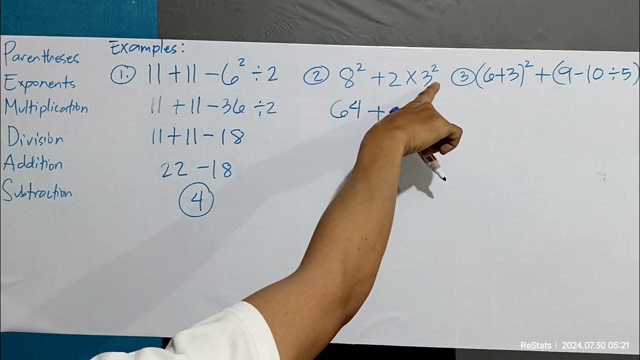PEMDAS Rule: Review of the order of operations part 2 - YouTube