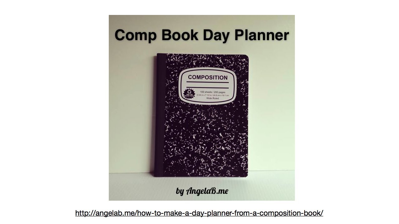 How to Make a Day Planner from a Composition Book - YouTube