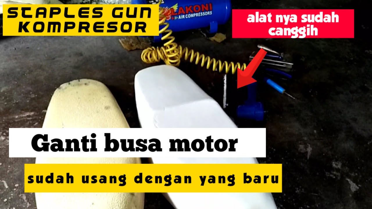 Pasang busa jok motor yang sudah jelek dengan yang baru | jok motor ...