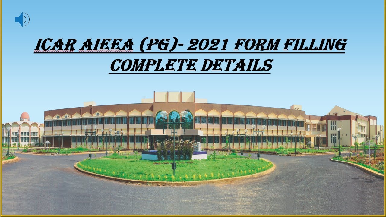 HOW TO FILL ICAR JRF/PG APPLICATION FORM 2021 WITH COMPLETE ONLINE STEP ...