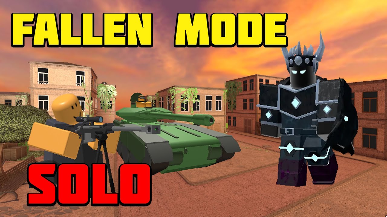 SOLO FALLEN MODE Ranger and Military BASE +Support - Roblox Tower ...