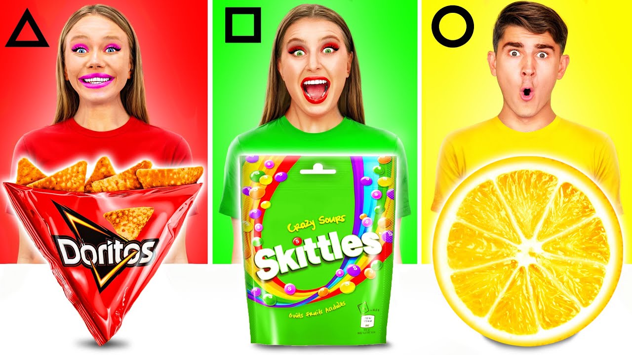 Геометрический Челлендж с Едой | Сумасшедшие Кулинарные Идеи с BaRaDa ...