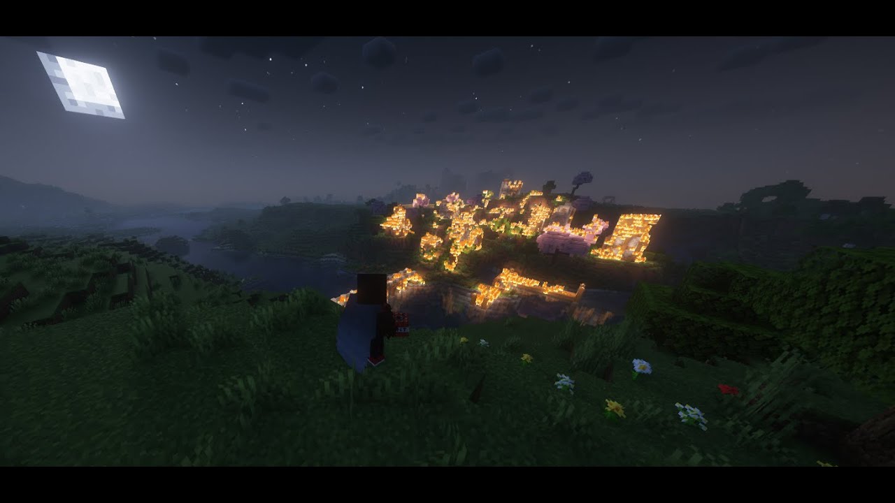Minecraft village that I made is on fire - YouTube