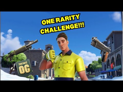 I Did The Weapon Rarity Challenge In OG Fortnite - YouTube