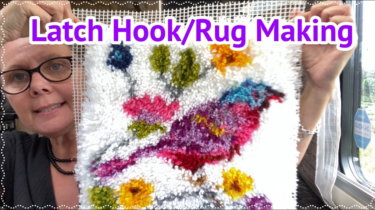 Learn how to Latch hook/Rug making - YouTube