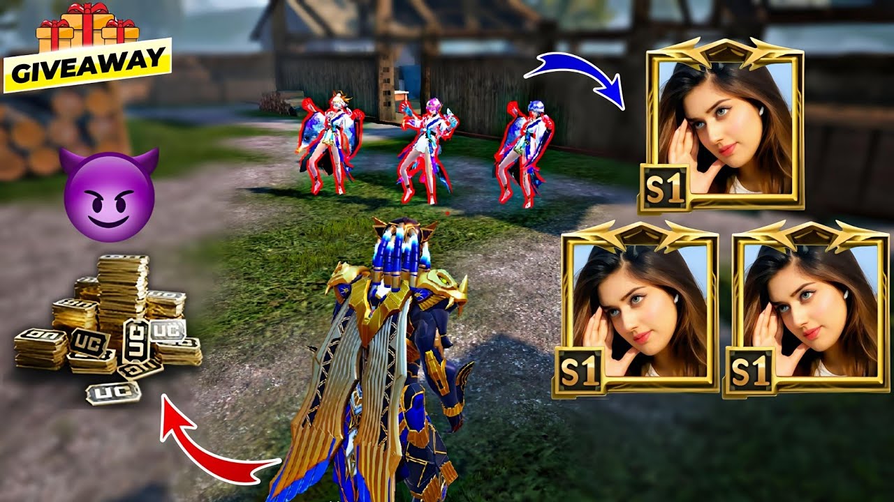 🔥Mythic Fashion Conqueror Girl & her teammates Challenged with M416 for ...