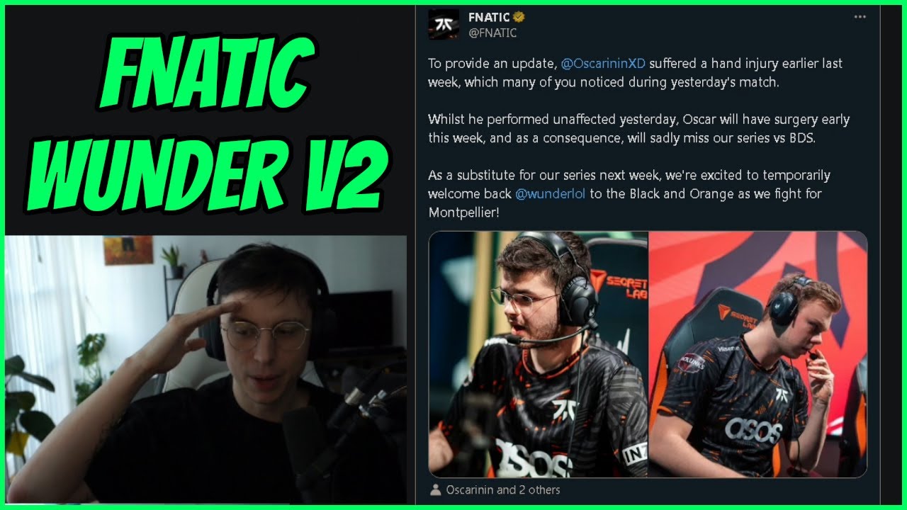 Caedrel Is HYPED For Wunder's Return To FNATIC - YouTube