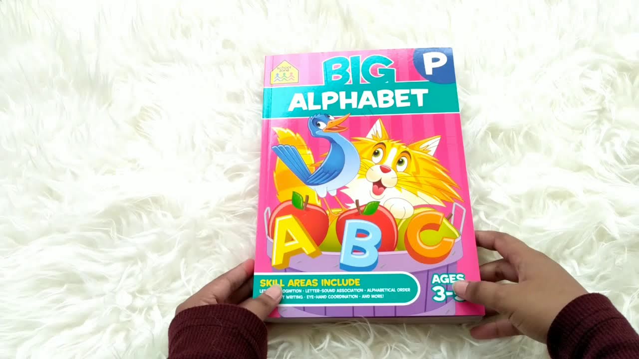 School Zone BIG ALPHABET Workbook (Ages 3-5) - YouTube