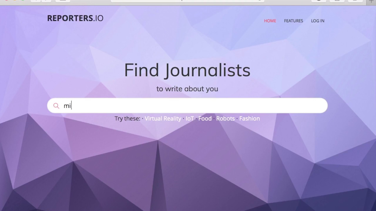 How to find relevant journalists with reporters.io - YouTube