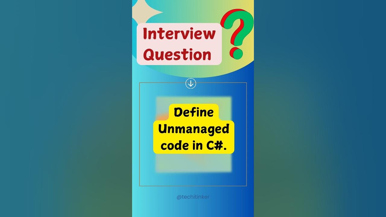 5 Unmanaged Code In C Cnet Shorts Csharp Interview Youtube
