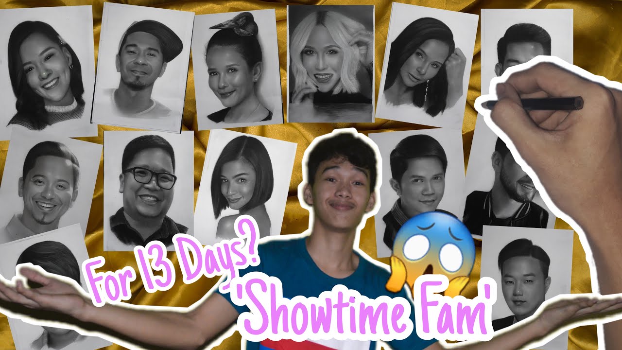 'Showtime Family' Speed Drawing - YouTube