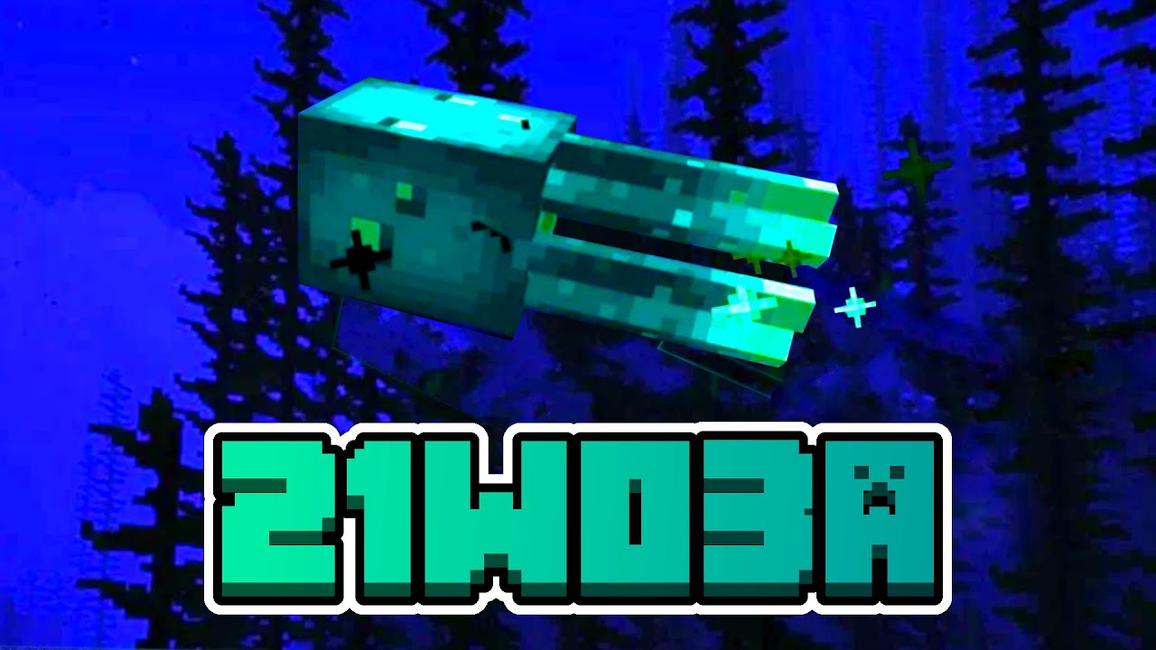 Minecraft 1.17 - Snapshot 21w03a - Świecące Kałamarnice! - YouTube