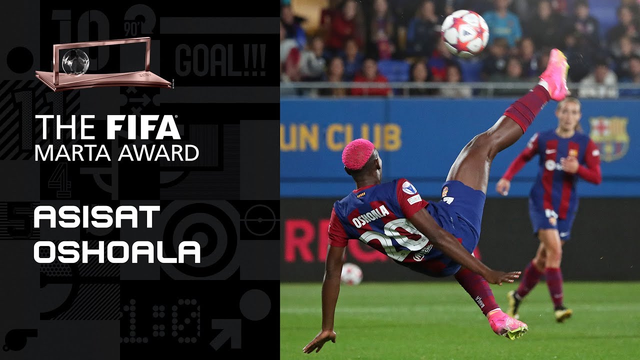 Asisat Oshoala | Barcelona v Benfica | FIFA Marta Award 2024 Nominee ...