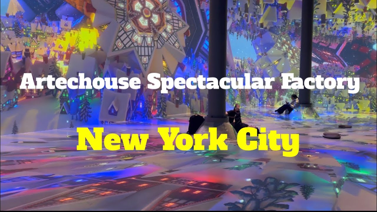 Artechouse Spectacular Factory NYC | The Holiday Multiverse - YouTube
