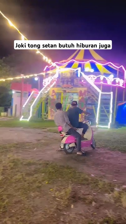 bang joko hiburan nya naik sepeda listrik #tongsetanpasarmalam #riau - YouTube