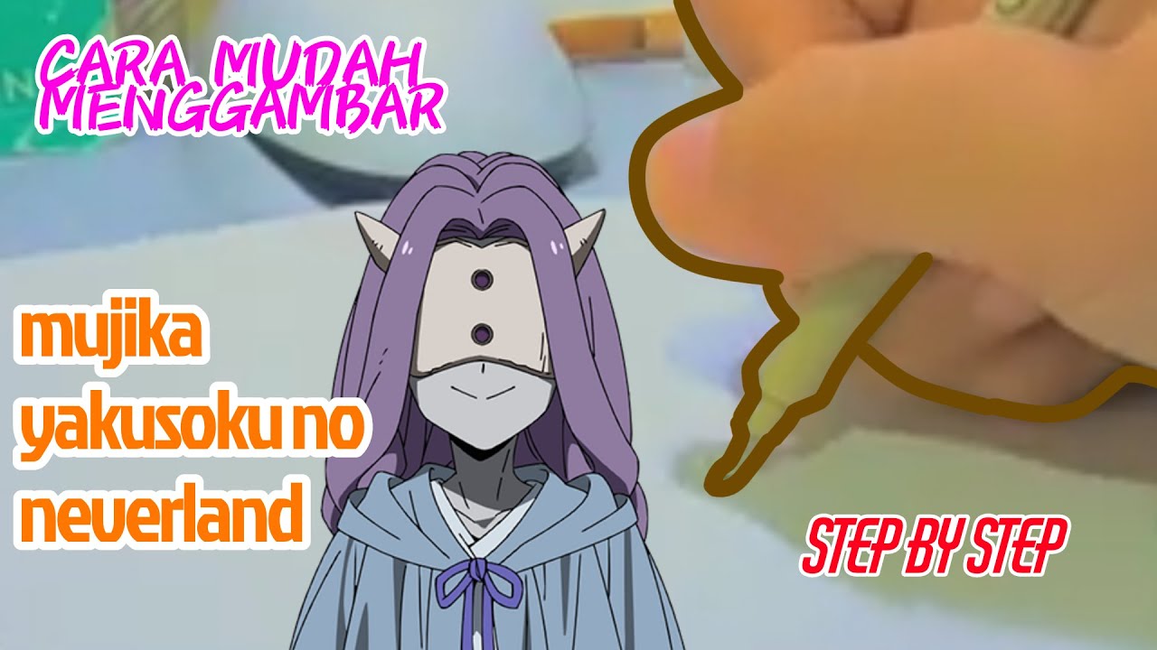 HOW TO DRAWING MUJIKA || step by step easy || yakusoku no neverland ...