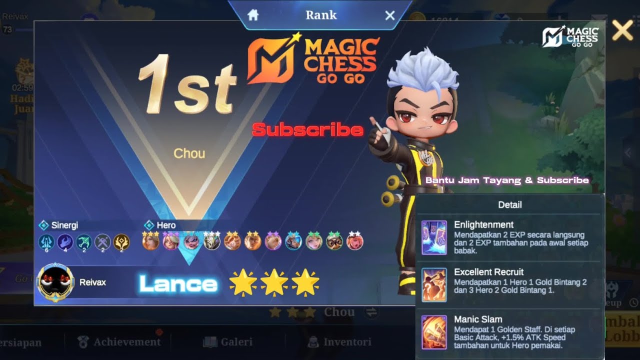 Sing Sing Lance 🌟🌟🌟 Magic Chess GoGo - YouTube