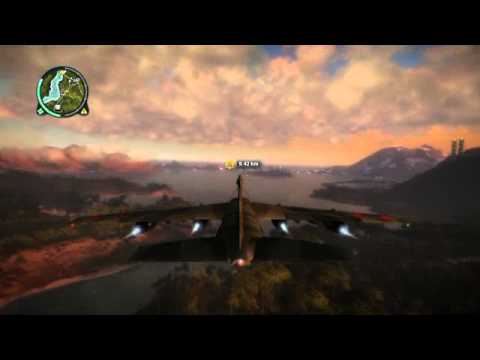Just Cause 2 Landing the biggest plane in the game - YouTube