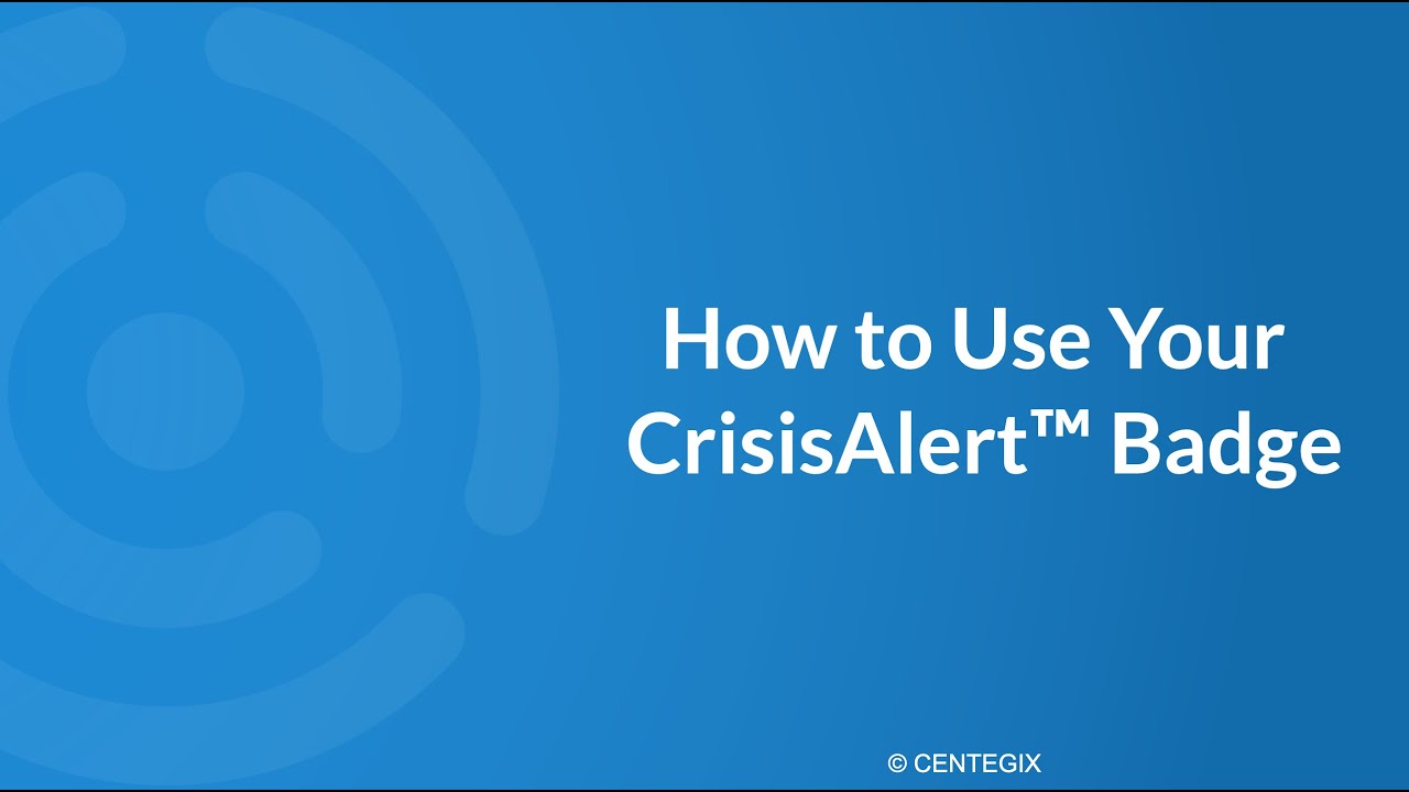 CRISISALERT Badge Tutorial Video - YouTube