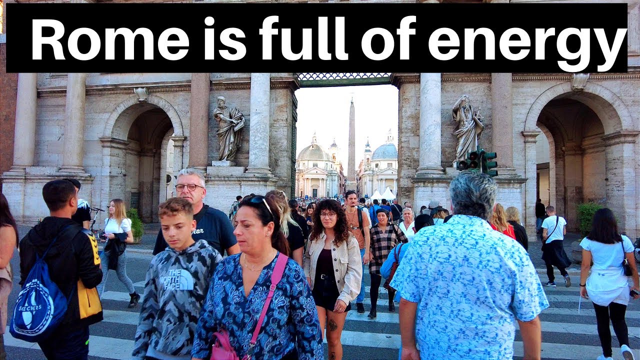Rome Italy - Saturday In Rome is Full of Energy. Rome in 4K/60fps - YouTube