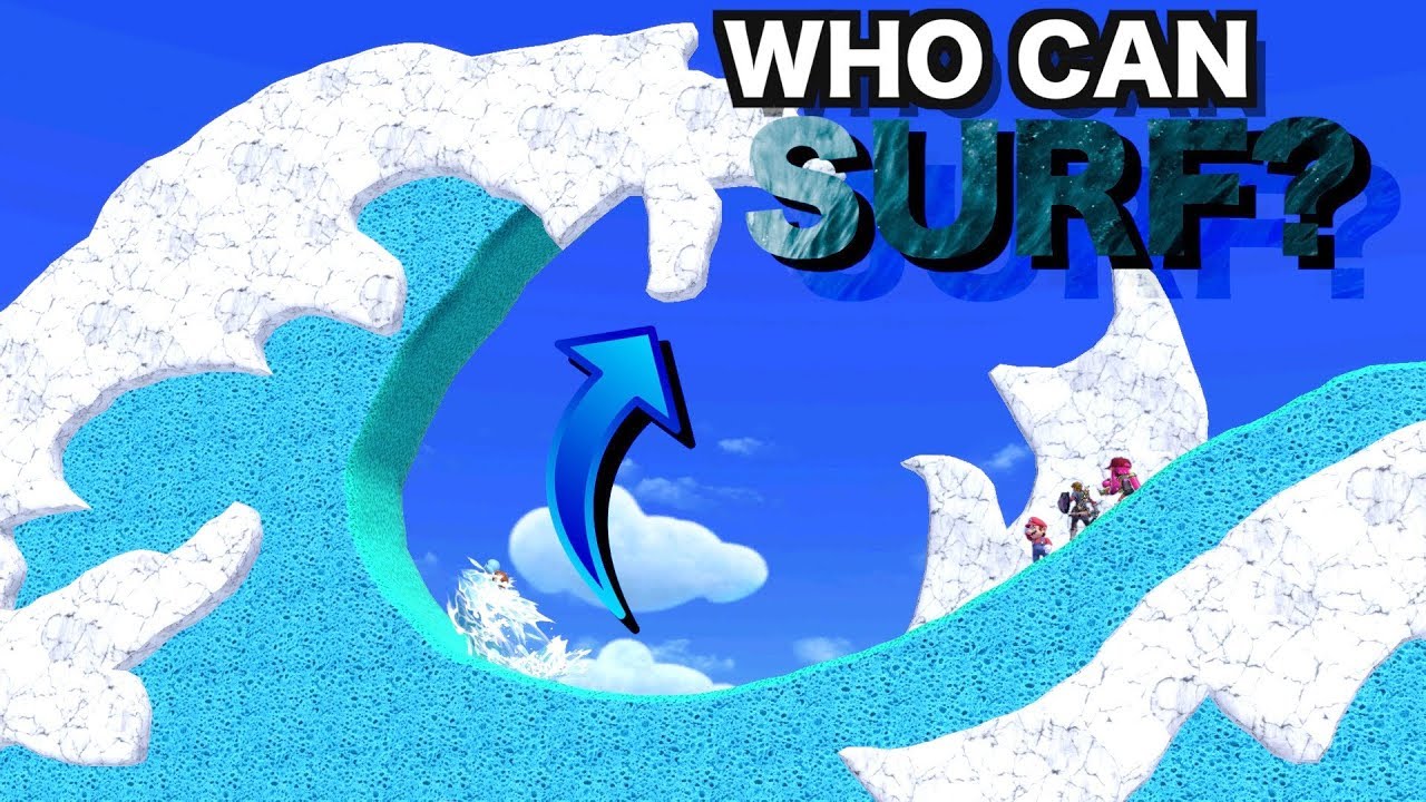 Super Smash Bros Ultimate- Who Can Reach The Wave? - YouTube