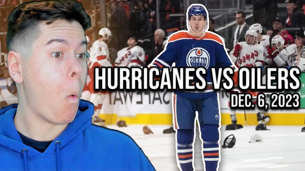 REACTION TO NHL HURRICANES VS OILERS (12/6) | OILERS ARE INSANE NOW ...