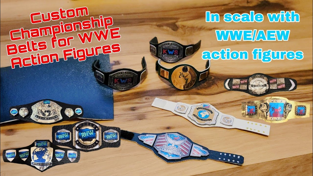 Custom Championship belts for WWE Action Figures! - YouTube