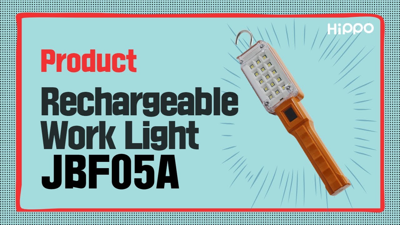 HIPPO Light LED Rechargeable Work Light | JBF05A - YouTube