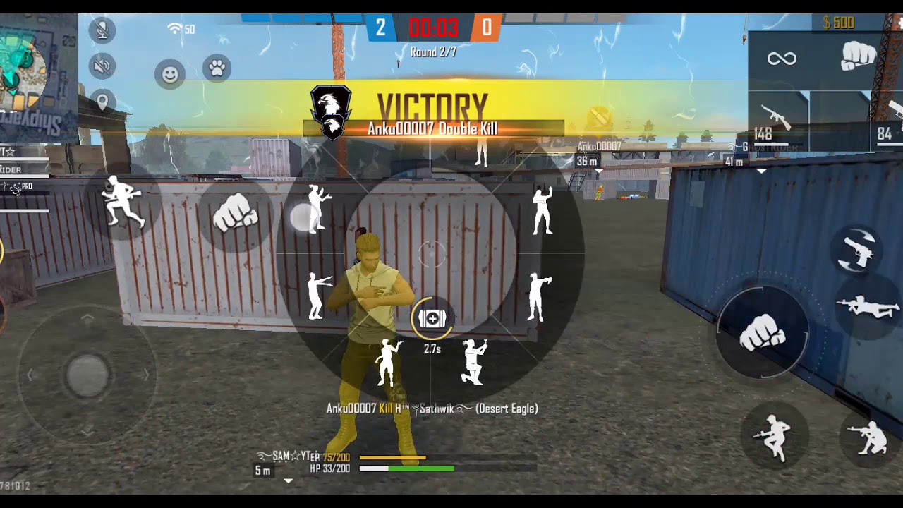 Free Fire CS playing with noob character - YouTube