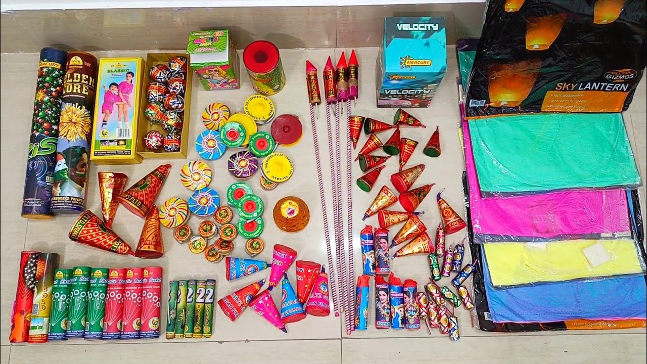 Testing Different Types Diwali Crackers | Diwali Fireworks Testing ...
