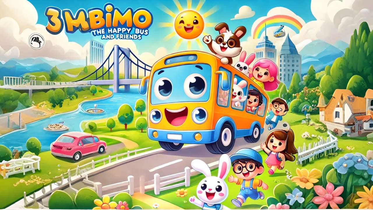 Bimo, The Happy Bus #songsforkids #childrensmusic #animated - YouTube
