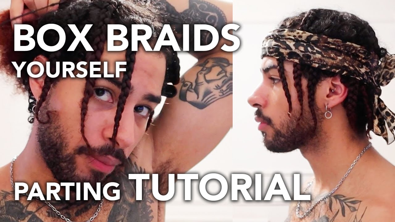 BOX BRAIDS by yourself full head (High top) Sectioning Tutorial - YouTube