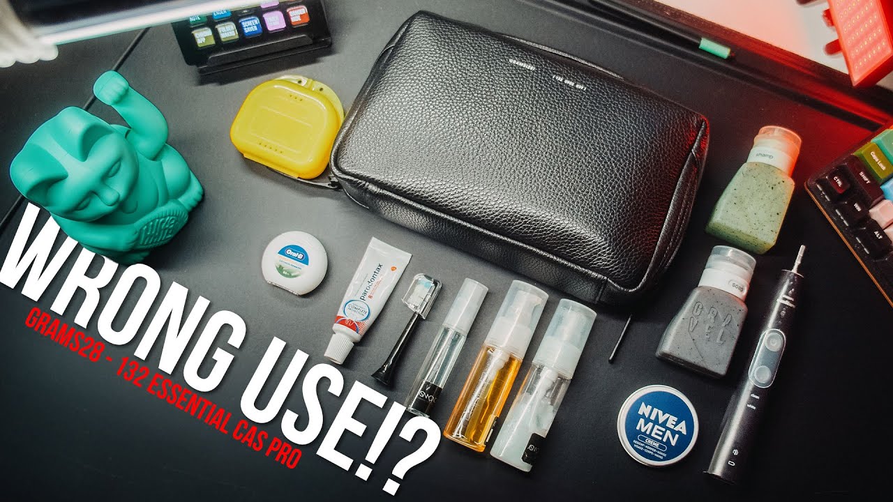 Tech or Toiletry Pouch? Grams28 132 Essential Case Pro - YouTube