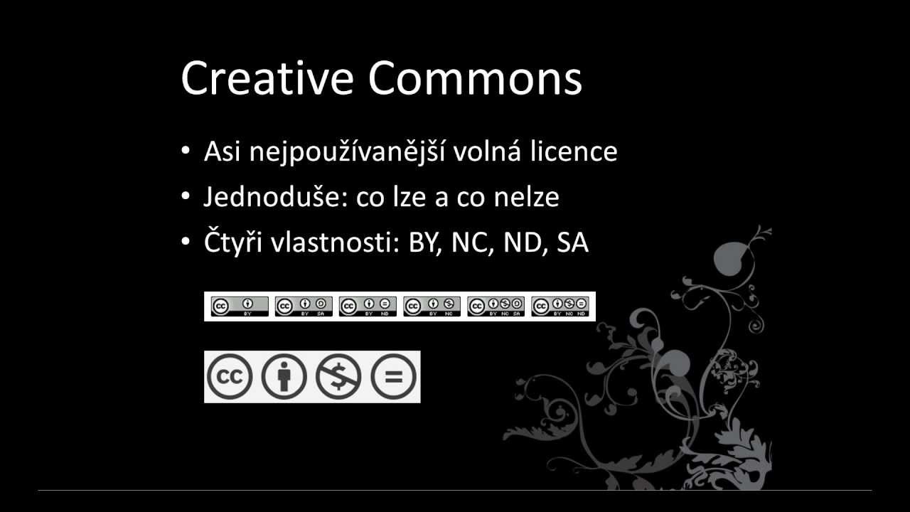 Volné licence, Creative Commons a obsah z Wikipedie - YouTube
