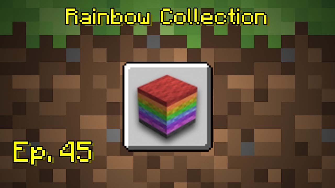 Minecraft Bedrock Achievement Tutorial #45: Rainbow Collection - YouTube