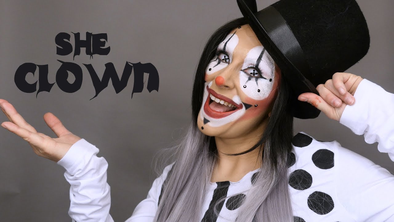 Kobieta Klaun / Make Up Tutorial / She Clown - YouTube