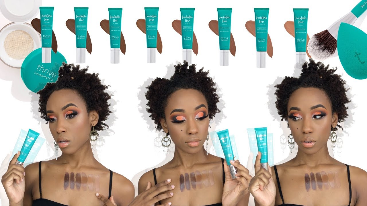 CC CREAM FOR BROWN SKIN!? NEW THRIVE CAUSEMETICS BUILDABLE BLUR CC ...