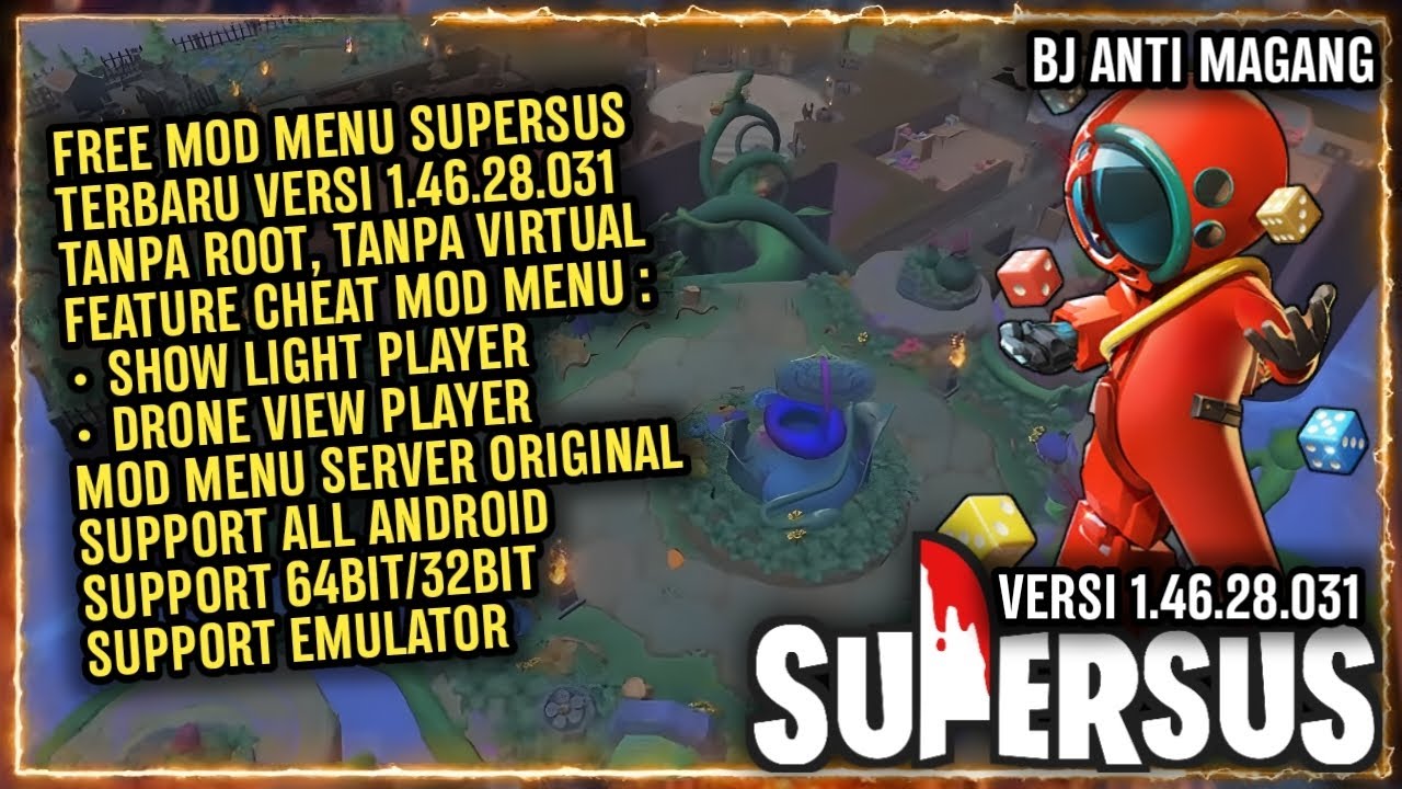 FREE MOD MENU SUPERSUS VERSI 1.46.28.031‼️BLACKJACK ANTI MAGANG‼️ - YouTube