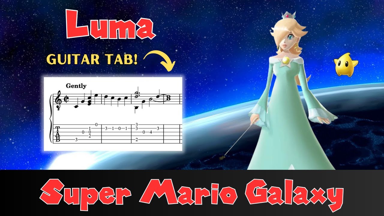Luma (fingerstyle guitar tabs) - Super Mario Galaxy #guitar #guitartabs ...