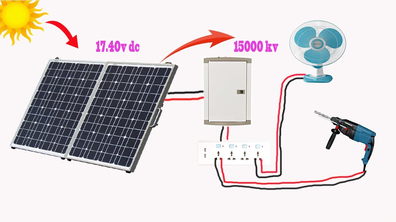 how to make high power solar panel 230v 15000kw - YouTube
