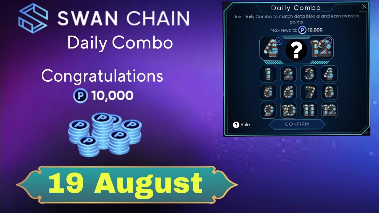 Swan Chain Daily Combo 19 August | Today's Code Of Swan Chain | Swan ...