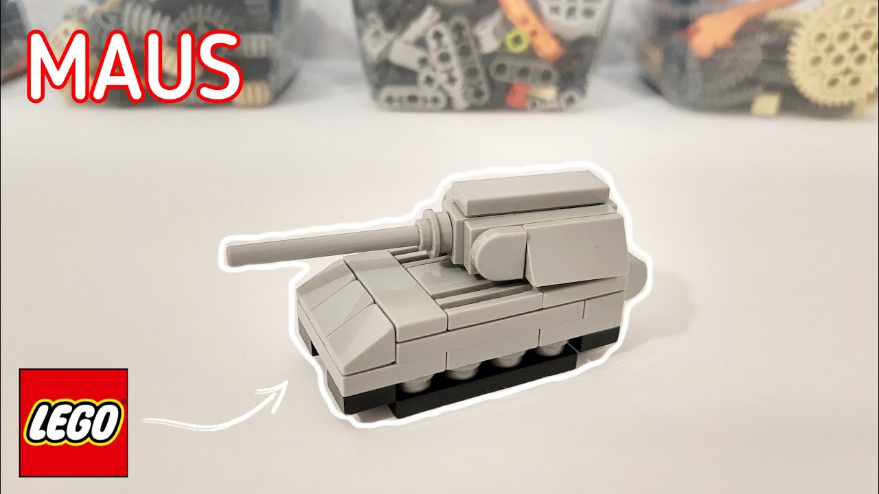 Tiny Maus Tank built from LEGOS!! - YouTube