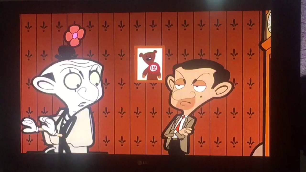 Animated Mr. Bean Meets a Mime Artist - YouTube