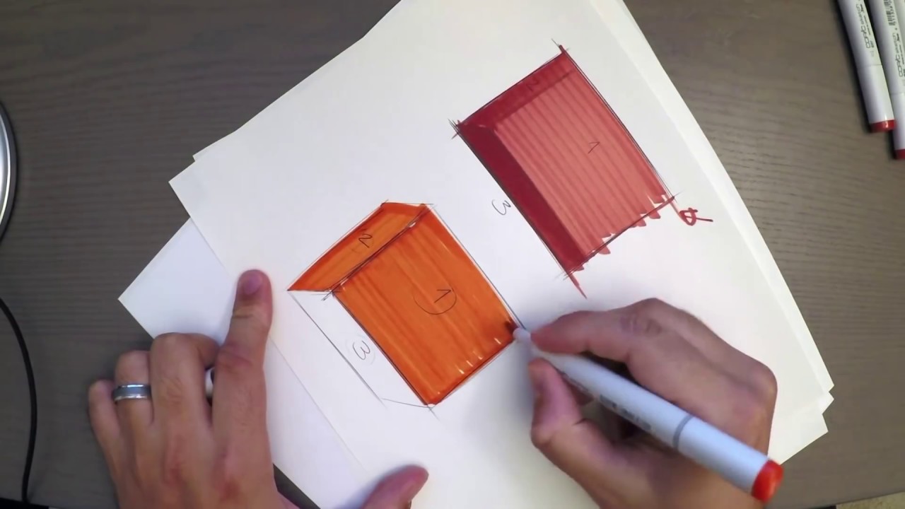 How to Sketch with Markers - The Essentials of Shading - YouTube