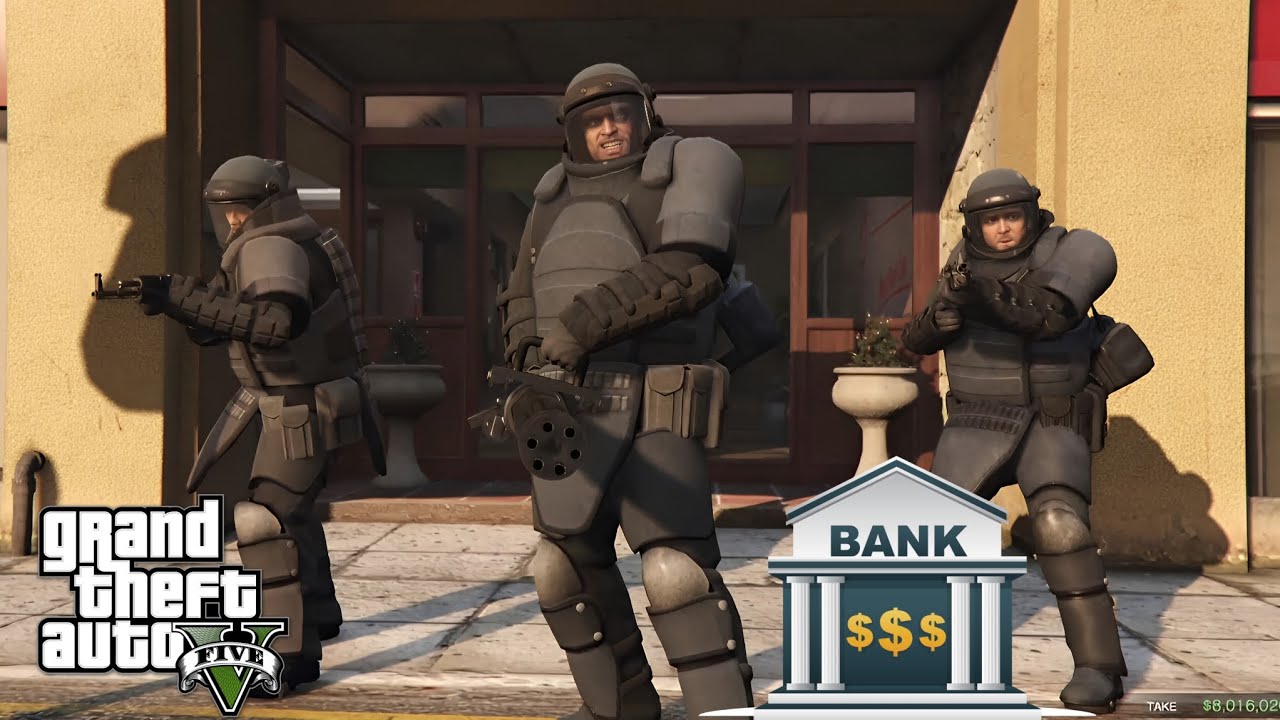 GTA5 Lester mission bank robbery 🏦 .michael .trevor .franklin - YouTube